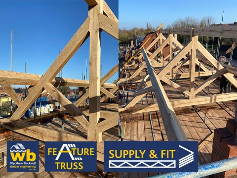 250mm x 200mm Oak Feature Trusses, Ridge Beams and Purlins all ...