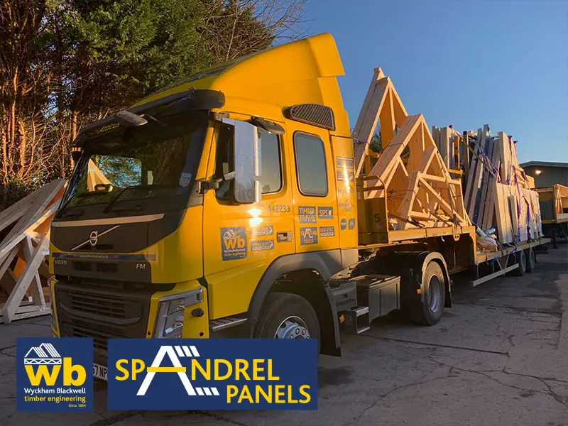 Spandrel Panels and final Roof Trusses for a 70 Bedroom Care Home Roof ...
