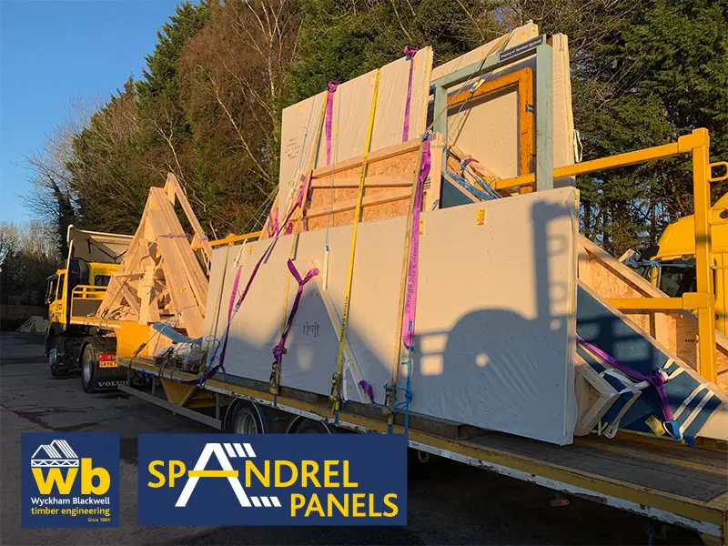 Spandrel Panels and final Roof Trusses for a 70 Bedroom Care Home Roof ...