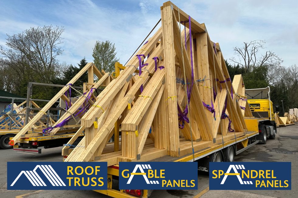 Full Load of Two Tier Trusses for a Three Storey New Apartment Block in ...