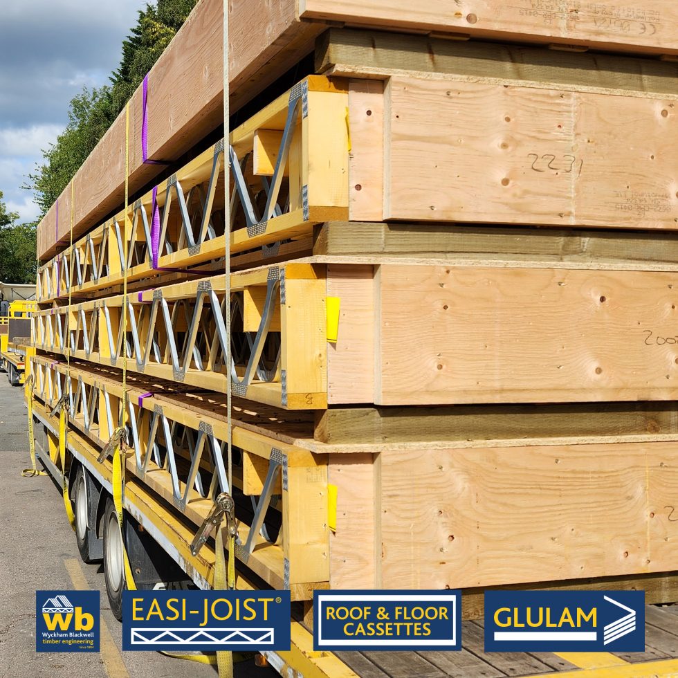 First of Eleven Full Artic Loads of 9m x 2.4m x 400mm Easi-Joist ...
