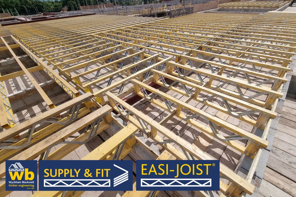 1200 metres of Metal Web Roof Easi-Joists, 304mm deep, for the first phase of a 130 bed new care ...